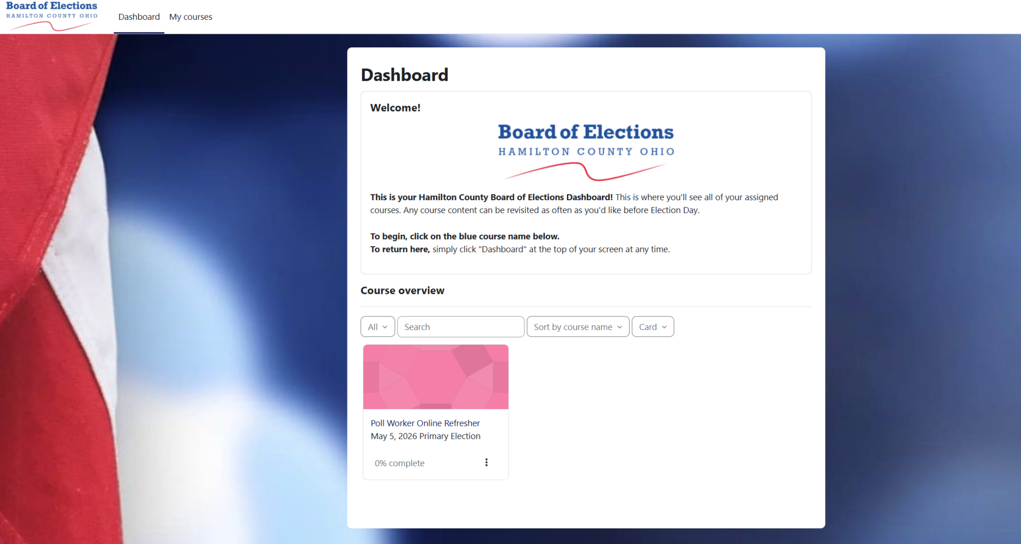 Tenex University: Poll Worker Online Refresher