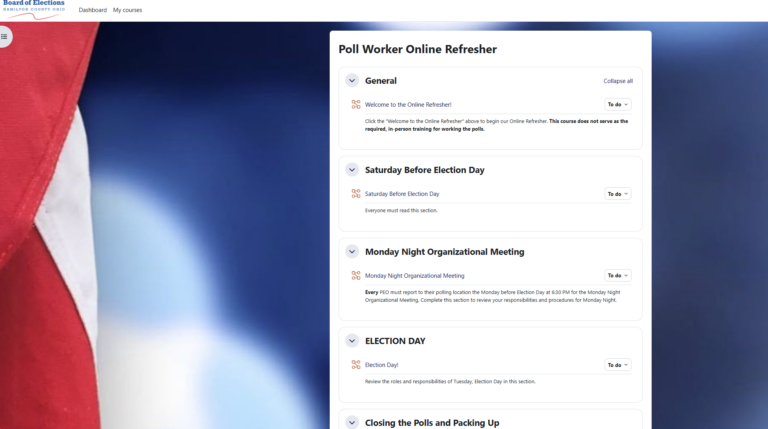 Tenex University: Poll Worker Online Refresher