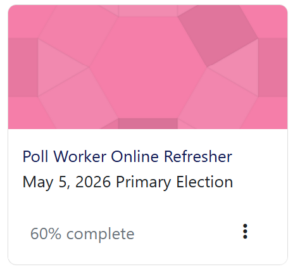 Tenex University: Poll Worker Online Refresher
